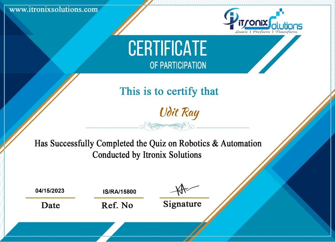 Udit Ray on LinkedIn: #quizchallenge #robotics Udit Ray on LinkedIn: #quizchallenge #robotics