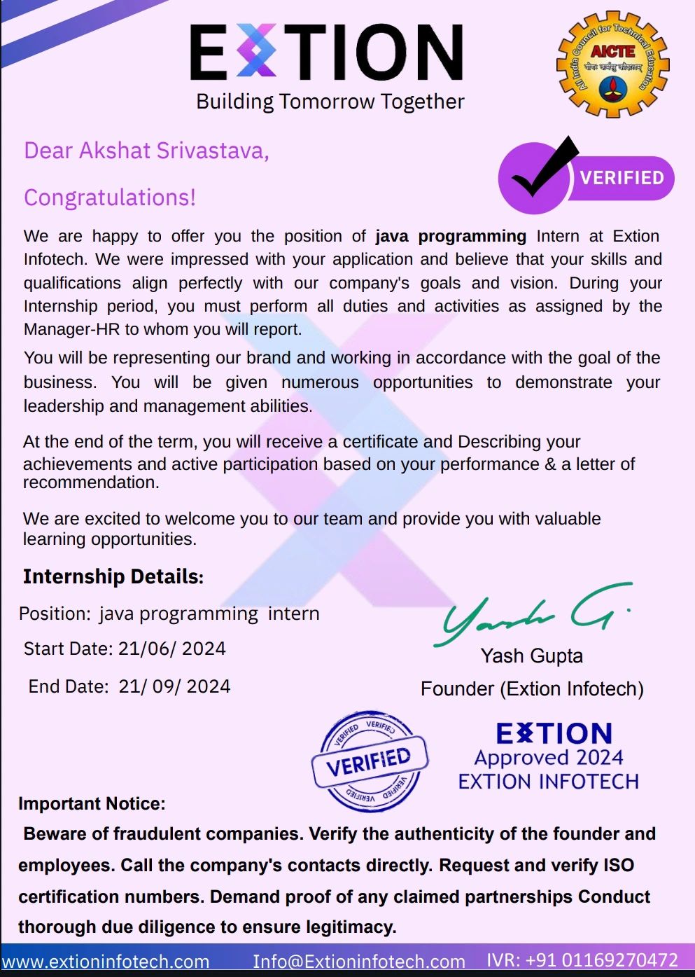 Akshat Srivastava on LinkedIn: #java #coding #exitioninfotech #internship Akshat Srivastava on LinkedIn: #java #coding #exitioninfotech #internship