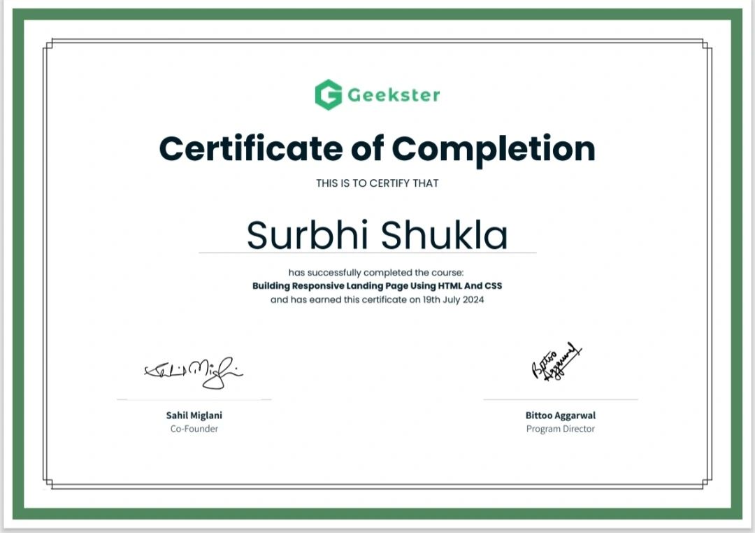 SURBHI SHUKLA on LinkedIn: #geekster #html #css #webdevelopment SURBHI SHUKLA on LinkedIn: #geekster #html #css #webdevelopment