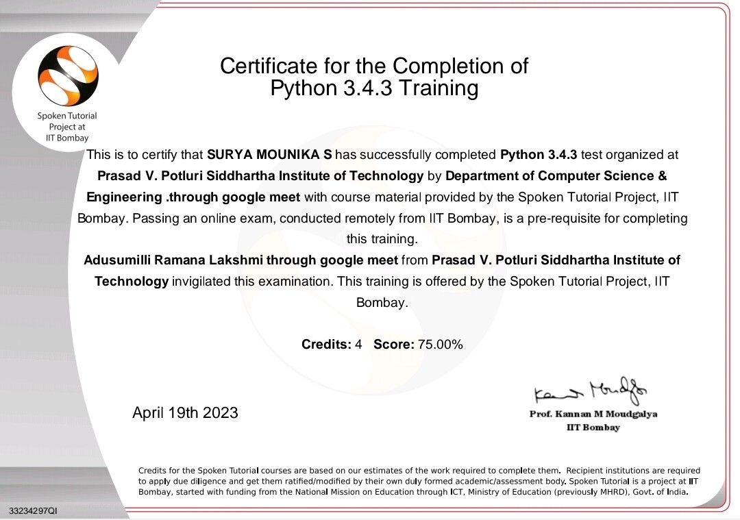 Mounika Surapaneni on LinkedIn: #spokentutorial #iitbombay #python Mounika Surapaneni on LinkedIn: #spokentutorial #iitbombay #python