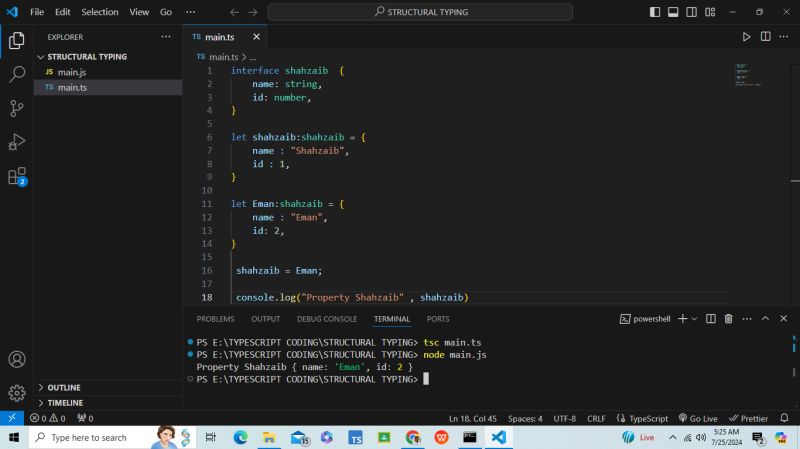 Shahzaib Rajput on LinkedIn: #typescript #structuraltyping # ... Shahzaib Rajput on LinkedIn: #typescript #structuraltyping # ...