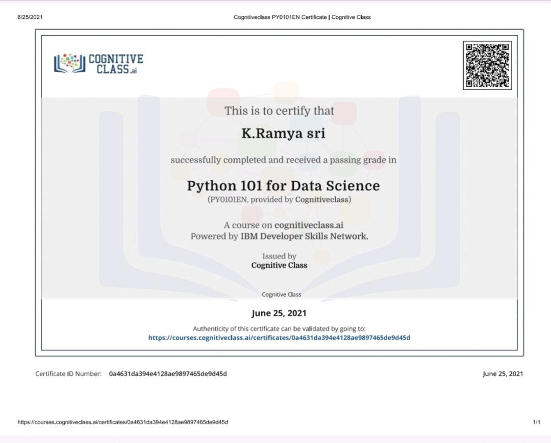 Ramya Sri Kasagoni on LinkedIn: #pythonfordatascience #cognitiveclass Ramya Sri Kasagoni on LinkedIn: #pythonfordatascience #cognitiveclass