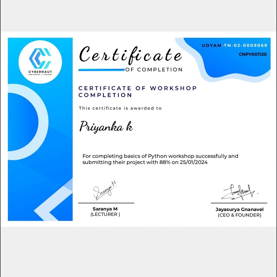 Priyanka K on LinkedIn: #python Priyanka K on LinkedIn: #python
