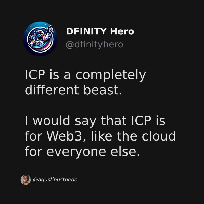 DFINITY Hero ∞ on LinkedIn: One example is a Telegram bot running 100%… DFINITY Hero ∞ on LinkedIn: One example is a Telegram bot running 100%…