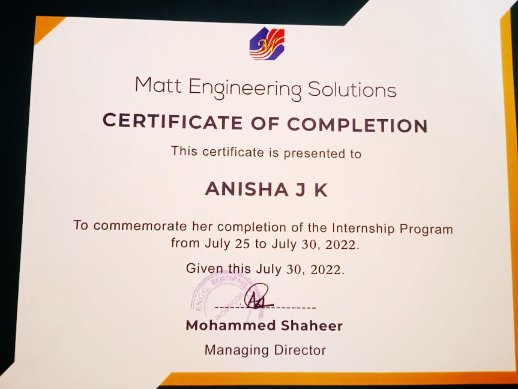 Anisha J K on LinkedIn: #intership #iot #digitalamarketing #agile # ... Anisha J K on LinkedIn: #intership #iot #digitalamarketing #agile # ...