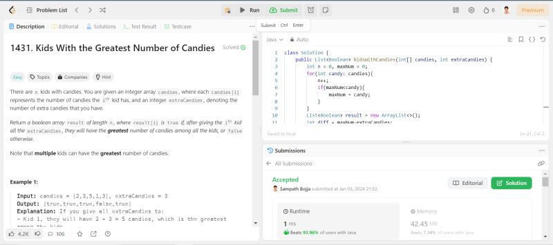 SAMPATH B. on LinkedIn: #leetcode #leetcodechallenge #leetcode2024 # ... SAMPATH B. on LinkedIn: #leetcode #leetcodechallenge #leetcode2024 # ...