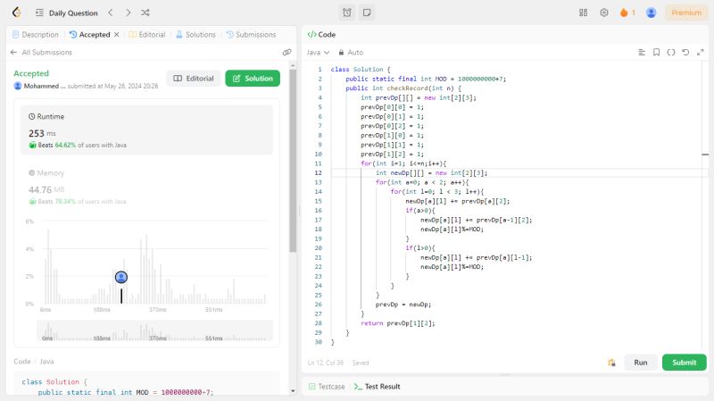 Mohammed Razik M on LinkedIn: #leetcode #dp #programming Mohammed Razik M on LinkedIn: #leetcode #dp #programming