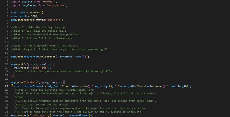 Vijaey S A on LinkedIn: #nodejs #express #ejs #webdevelopment # ... Vijaey S A on LinkedIn: #nodejs #express #ejs #webdevelopment # ...