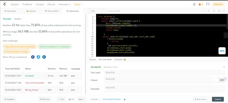 NITHIYA S on LinkedIn: #java #coding #algorithms #mergesort # ... NITHIYA S on LinkedIn: #java #coding #algorithms #mergesort # ...