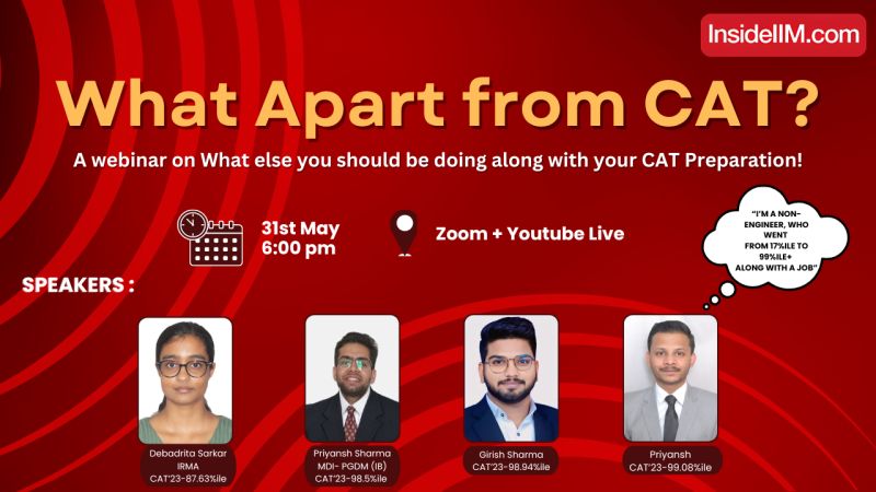 Girish Sharma on LinkedIn: #cat2024 #mbaaspirants #iim #mba Girish Sharma on LinkedIn: #cat2024 #mbaaspirants #iim #mba