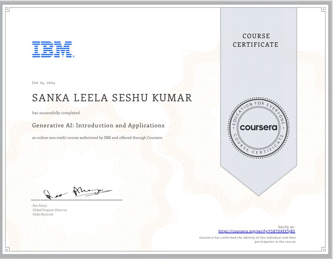 Sanka Leelaseshukumar Gupta on LinkedIn: #generativeai #ai # ... Sanka Leelaseshukumar Gupta on LinkedIn: #generativeai #ai # ...