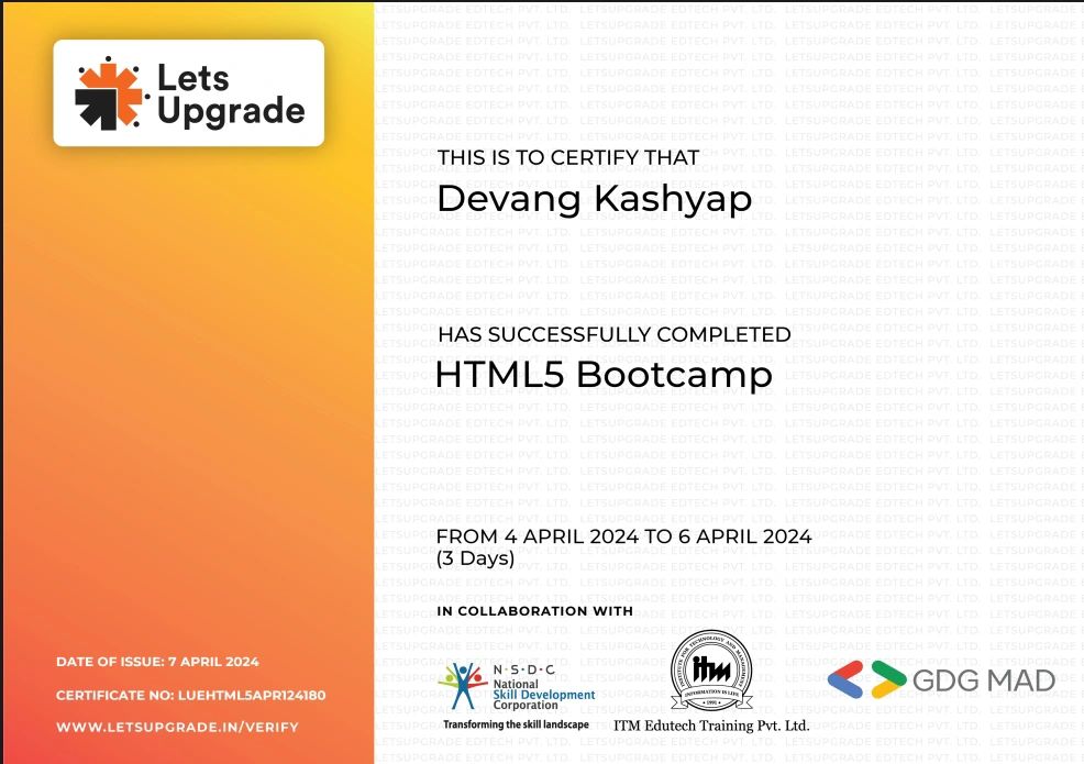 Devang Kashyap on LinkedIn: #html5 #webdevelopment Devang Kashyap on LinkedIn: #html5 #webdevelopment