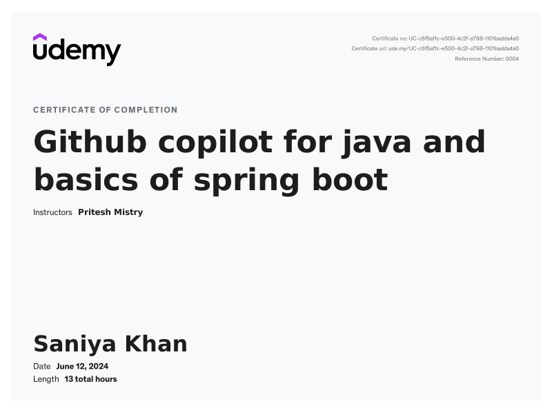 Saniya Khan on LinkedIn: #udemy #coursecompletion Saniya Khan on LinkedIn: #udemy #coursecompletion