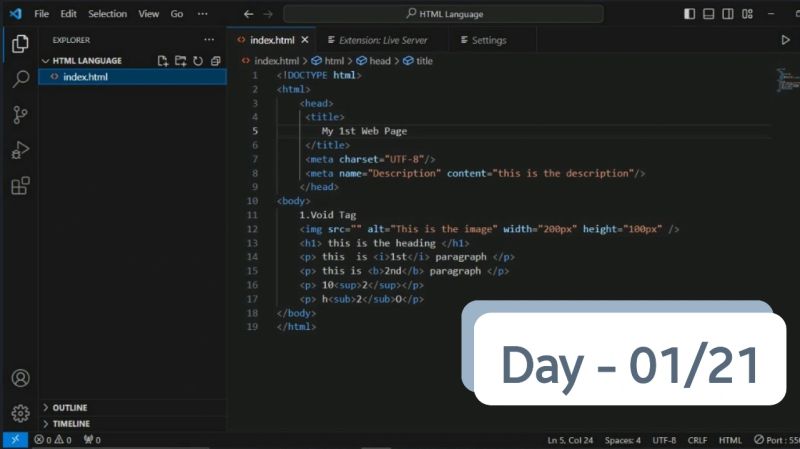 Day 1 of 21-Days Coding Challenge with Alpha Intern | Yashika Salonia ... Day 1 of 21-Days Coding Challenge with Alpha Intern | Yashika Salonia ...
