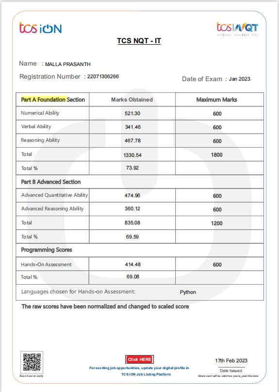 NAGA VENKATA PRASANTH NAIDU MALLA on LinkedIn: #tcsnqt #tcsnqtitexam # ... NAGA VENKATA PRASANTH NAIDU MALLA on LinkedIn: #tcsnqt #tcsnqtitexam # ...