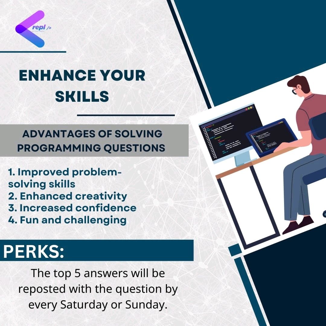 REPL Devs on LinkedIn: #coding #programming #letscodetogether REPL Devs on LinkedIn: #coding #programming #letscodetogether