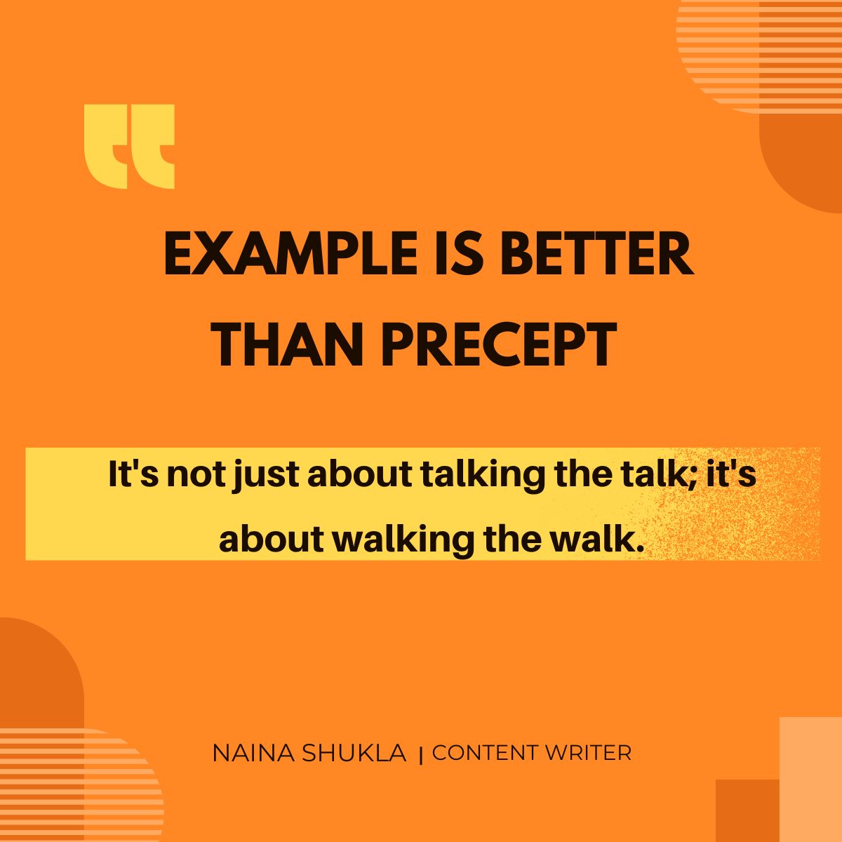 Naina Shukla on LinkedIn: #leadbyexample #wisdomtuesday #livingtheadvice Naina Shukla on LinkedIn: #leadbyexample #wisdomtuesday #livingtheadvice