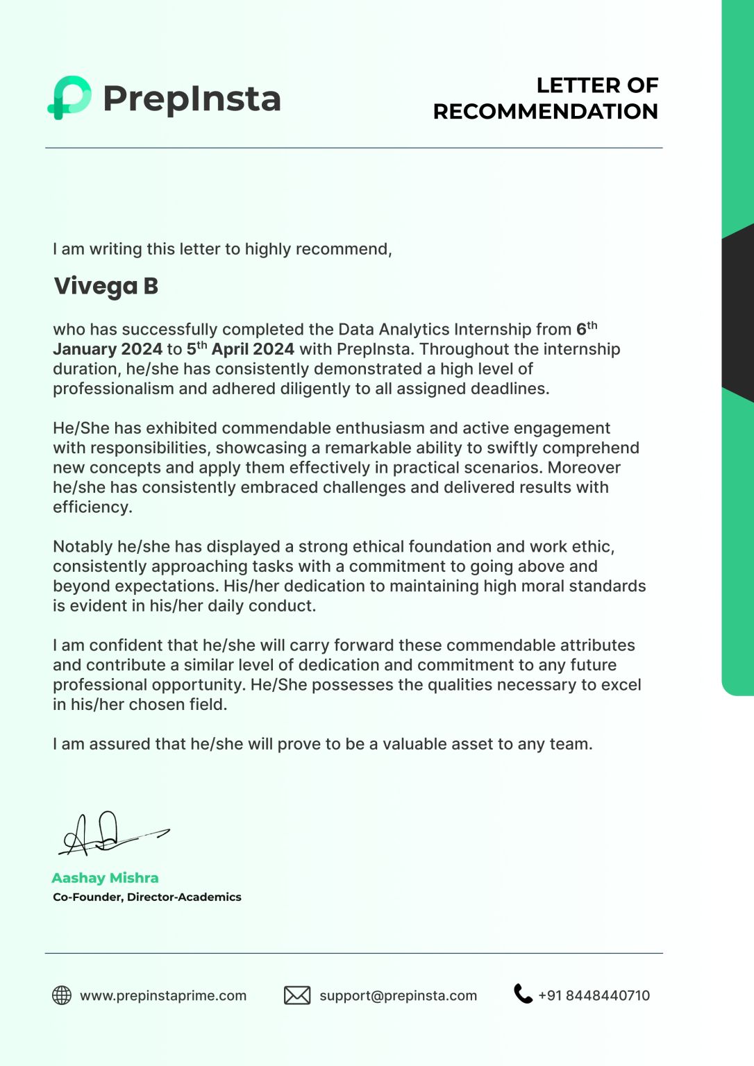 Vivega Baskar on LinkedIn: #dataanalytics #internship #prepinsta # ... Vivega Baskar on LinkedIn: #dataanalytics #internship #prepinsta # ...