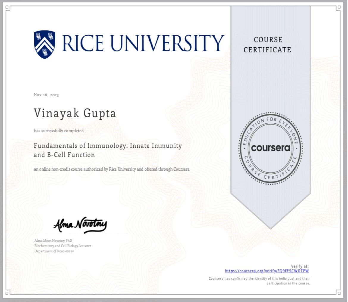 Vinayak Gupta on LinkedIn: #certificatecompleted # ... Vinayak Gupta on LinkedIn: #certificatecompleted # ...