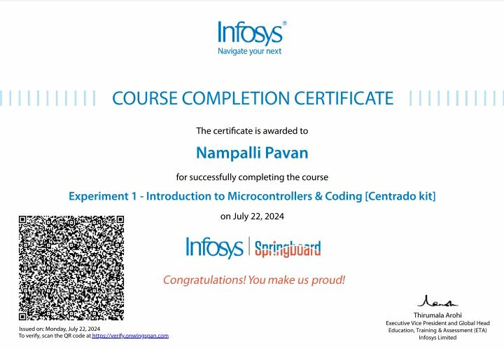 Nampalli Pavan Sai on LinkedIn: #infosysspringboard #infosys # ... Nampalli Pavan Sai on LinkedIn: #infosysspringboard #infosys # ...