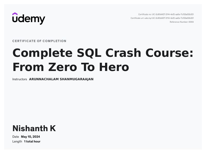 Nishanth K on LinkedIn: #sql Nishanth K on LinkedIn: #sql