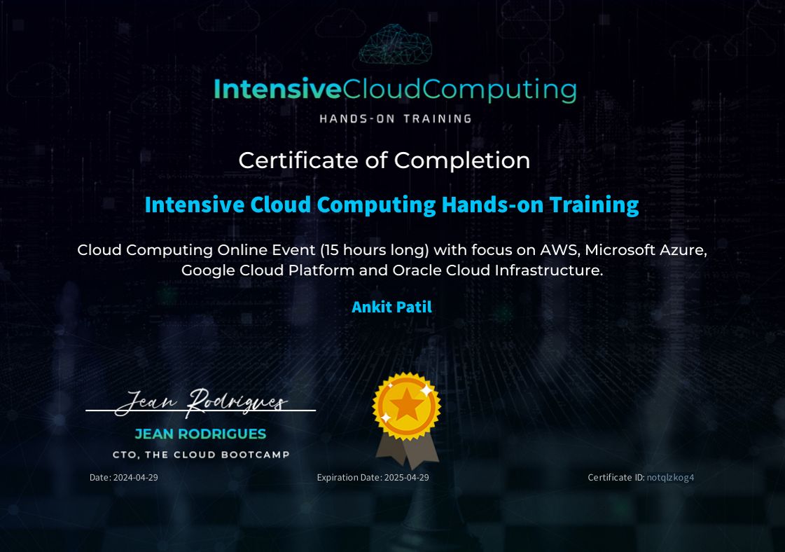 Ankit Patil on LinkedIn: #cloudcomputing #aws #azure #terraform #gcp # ... Ankit Patil on LinkedIn: #cloudcomputing #aws #azure #terraform #gcp # ...