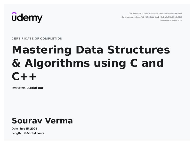 sourav verma on LinkedIn: #datastructures #algorithms #cprogramming # ... sourav verma on LinkedIn: #datastructures #algorithms #cprogramming # ...