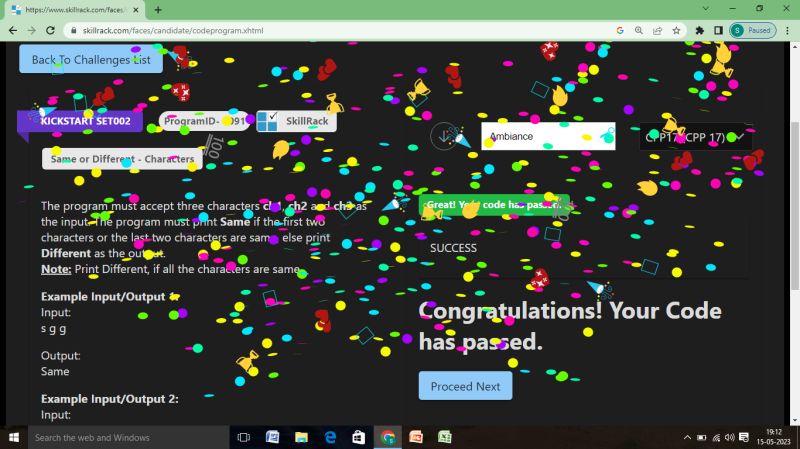 Pandi Kavya M on LinkedIn: #100daysofcodechallenge #skillrack # ... Pandi Kavya M on LinkedIn: #100daysofcodechallenge #skillrack # ...