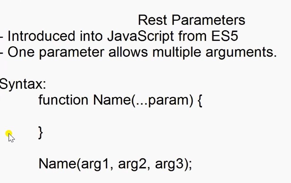 MILAN krushna DASMOHAPATRA on LinkedIn: rest parameter in java script ...? MILAN krushna DASMOHAPATRA on LinkedIn: rest parameter in java script ...?