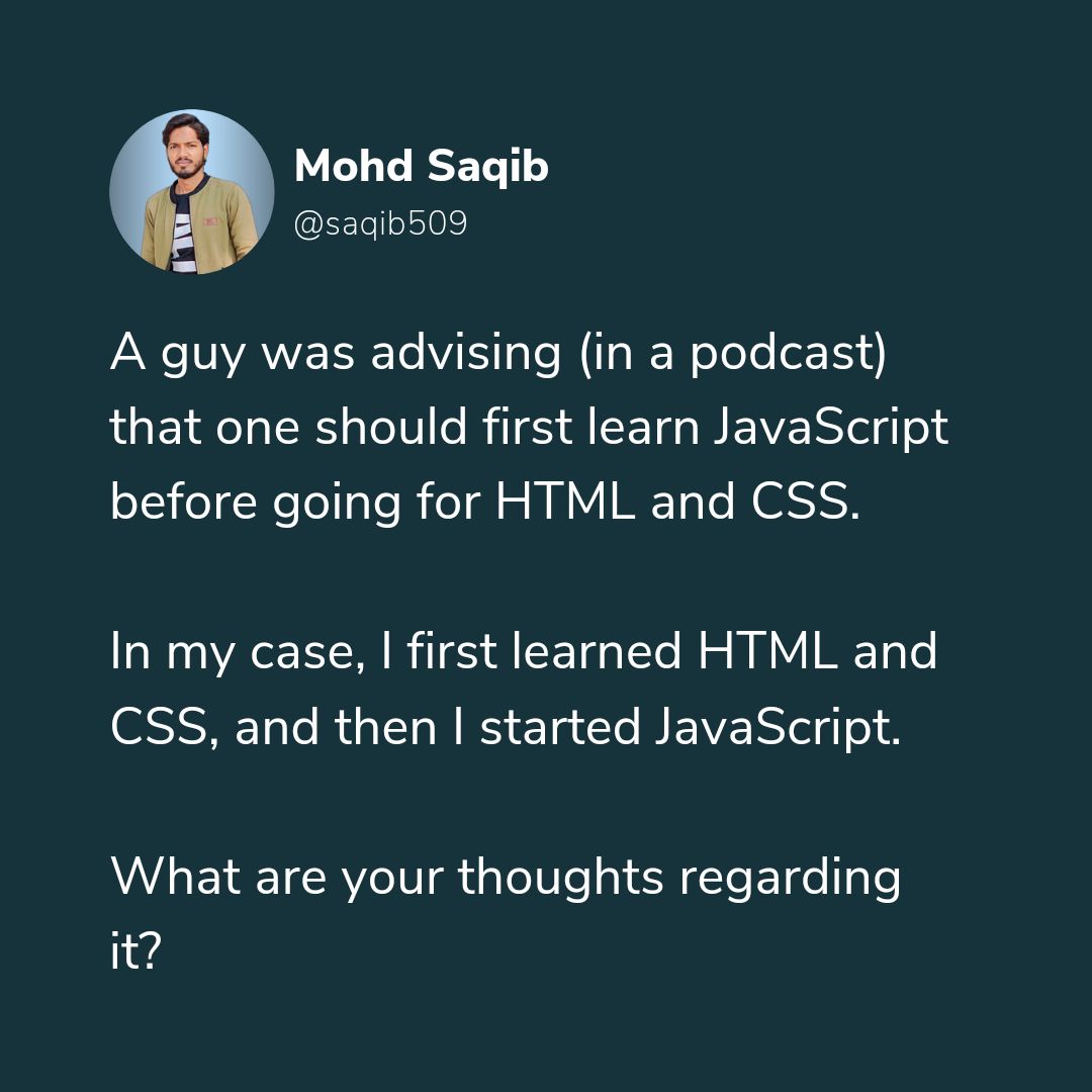 Mohd Saqib on LinkedIn: #webdevelopment #javascript #html #css Mohd Saqib on LinkedIn: #webdevelopment #javascript #html #css