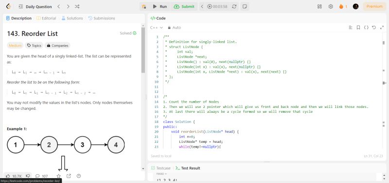 My amazing approach to Linked List problem 💥 #leetcode #coding # ... My amazing approach to Linked List problem 💥 #leetcode #coding # ...