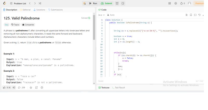 Jayaharini J on LinkedIn: Day 16/30 LeetCode challenge Problem No:125 ... Jayaharini J on LinkedIn: Day 16/30 LeetCode challenge Problem No:125 ...