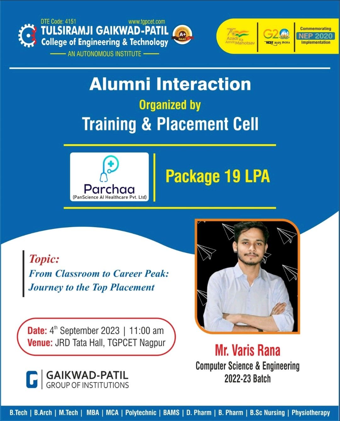 Dr. Nitin Chore on LinkedIn: Alumni Interaction by Varis Rana ... Dr. Nitin Chore on LinkedIn: Alumni Interaction by Varis Rana ...