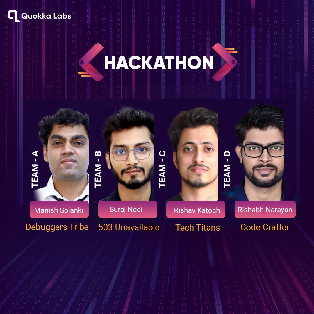 Quokka Labs on LinkedIn: #hackathon #coder #coding #debugging #sql # ... Quokka Labs on LinkedIn: #hackathon #coder #coding #debugging #sql # ...