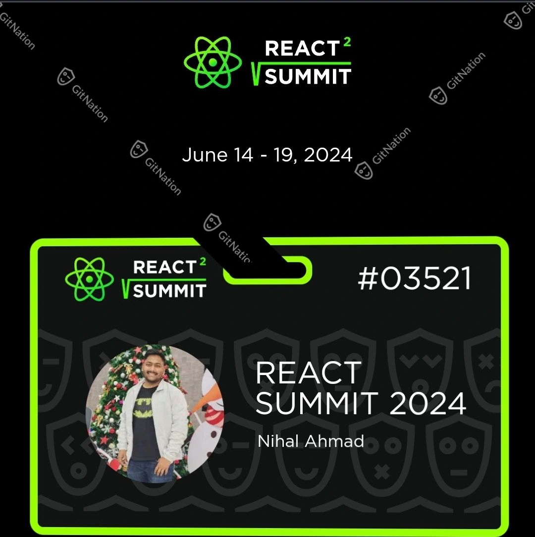 Nihal Ahmad on LinkedIn: #reactjs #react #reactjs #reactsummit # ... Nihal Ahmad on LinkedIn: #reactjs #react #reactjs #reactsummit # ...