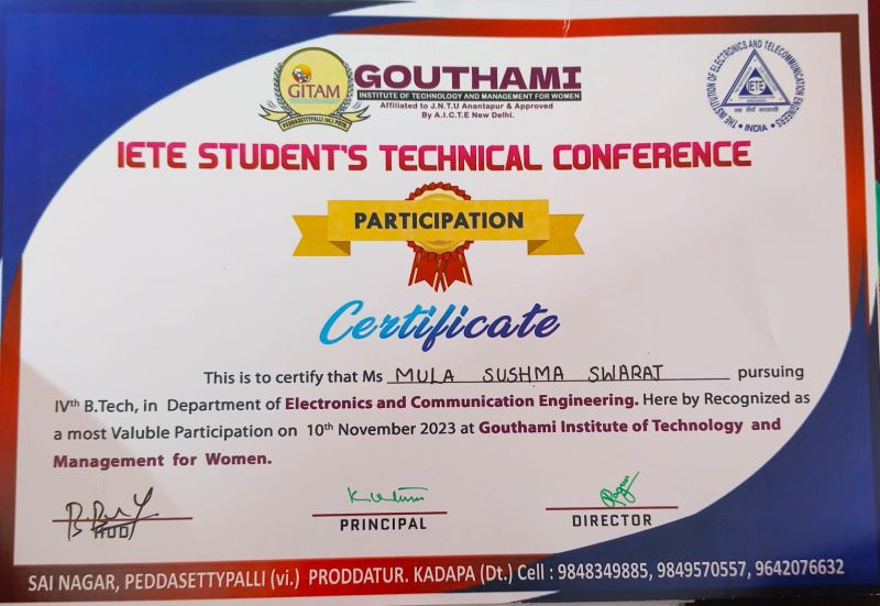 Sushma swaraj mula on LinkedIn: I am very glad to share certificate of ... Sushma swaraj mula on LinkedIn: I am very glad to share certificate of ...
