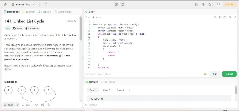 Leetcode solved Linked List Cycle | Krishna B S posted on the topic ... Leetcode solved Linked List Cycle | Krishna B S posted on the topic ...