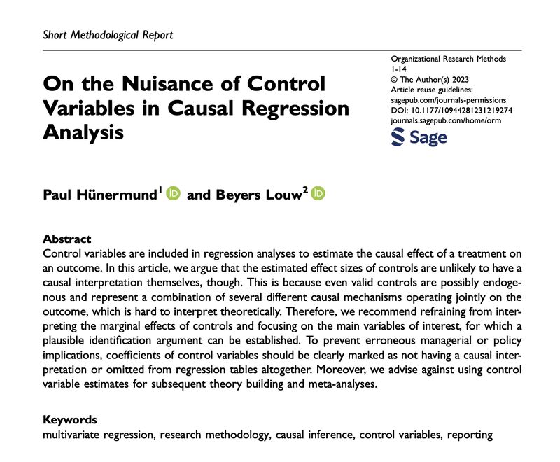 Paulo Cysne on LinkedIn: Control variables are included in regression ... Paulo Cysne on LinkedIn: Control variables are included in regression ...