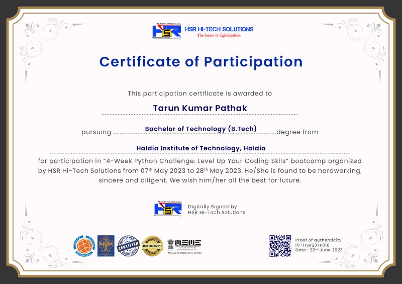 Tarun kumar Pathak on LinkedIn: Python challenge Tarun kumar Pathak on LinkedIn: Python challenge