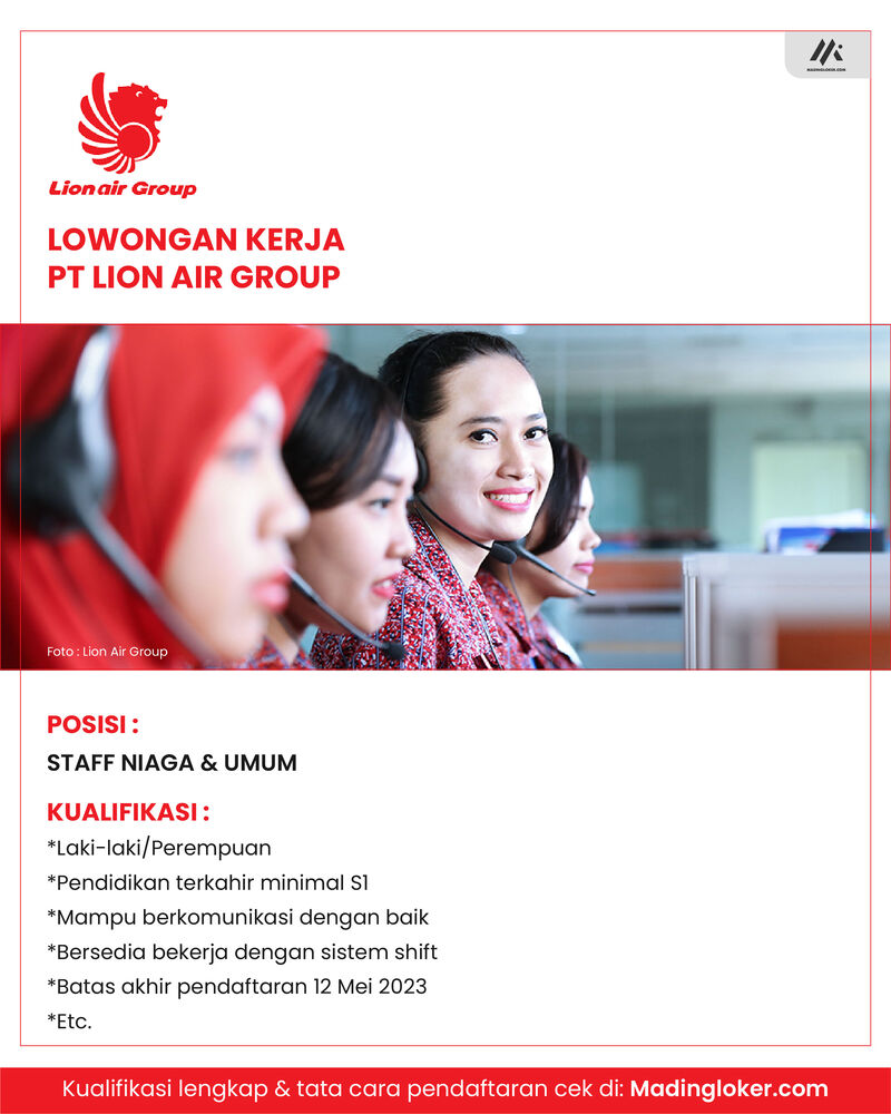 Lowongan Kerja - Madingloker.com on LinkedIn: Lowongan Kerja Staf Niaga ... Lowongan Kerja - Madingloker.com on LinkedIn: Lowongan Kerja Staf Niaga ...