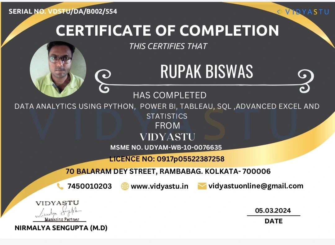 Rupak Biswas on LinkedIn: I have successfully completed Data Analytics ... Rupak Biswas on LinkedIn: I have successfully completed Data Analytics ...