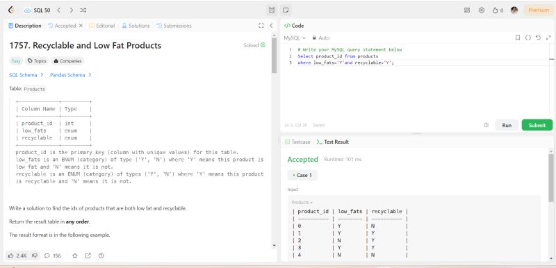 Saleha Parween on LinkedIn: #50days #day1 #leetcode #sql #leetcode # ... Saleha Parween on LinkedIn: #50days #day1 #leetcode #sql #leetcode # ...