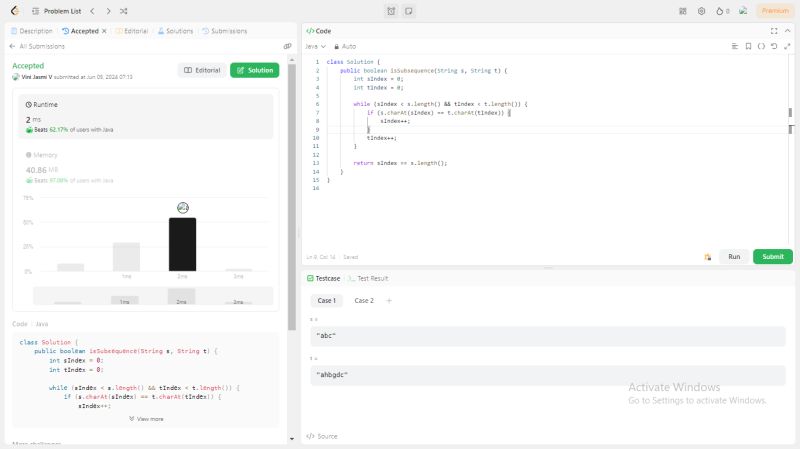Vini Jasmi V on LinkedIn: #100daysofcode #leetcode #java #coding # ... Vini Jasmi V on LinkedIn: #100daysofcode #leetcode #java #coding # ...