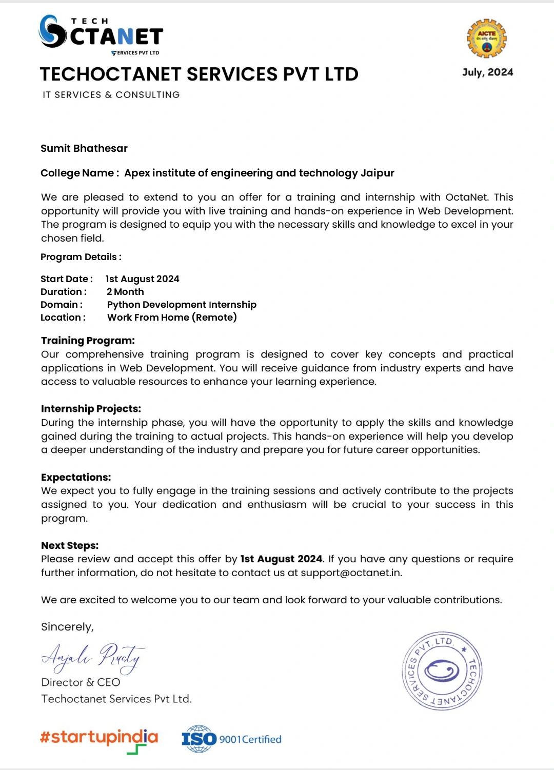 Sumit Bhathesar on LinkedIn: #startupindia #pythondevelopment # ... Sumit Bhathesar on LinkedIn: #startupindia #pythondevelopment # ...