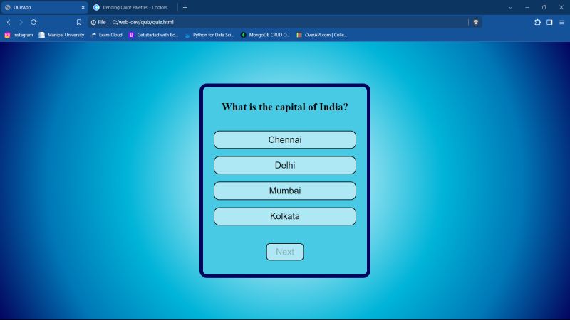 Hardik Singh on LinkedIn: #webdev #javascript #frontenddev #quizapp Hardik Singh on LinkedIn: #webdev #javascript #frontenddev #quizapp