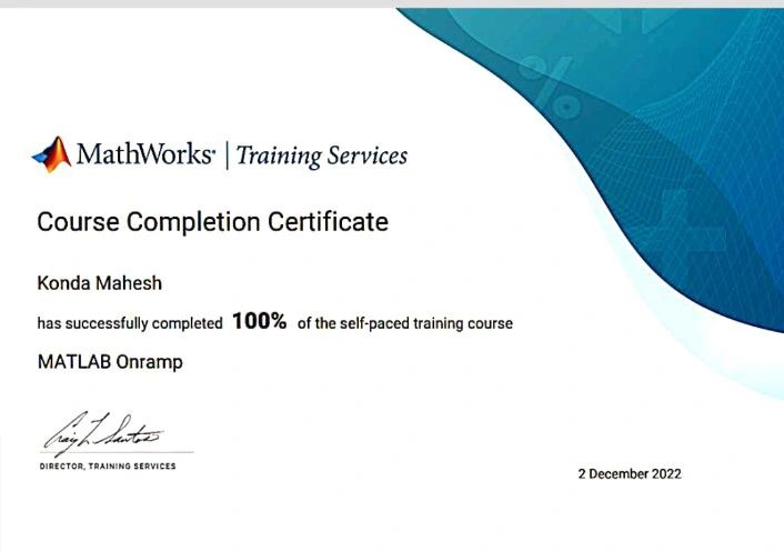 Konda Mahesh on LinkedIn: #matlab #onramp #dataanalysis #certification Konda Mahesh on LinkedIn: #matlab #onramp #dataanalysis #certification