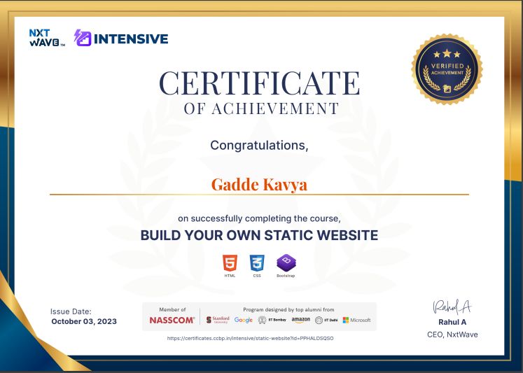 Kavya Gadde on LinkedIn: #webdevelopment #css #html #bootstrap #ccbp # ... Kavya Gadde on LinkedIn: #webdevelopment #css #html #bootstrap #ccbp # ...