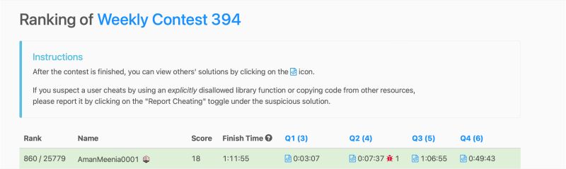 Aman Meenia on LinkedIn: #leetcode #weeklycontest #dsa #problemsolving ... Aman Meenia on LinkedIn: #leetcode #weeklycontest #dsa #problemsolving ...