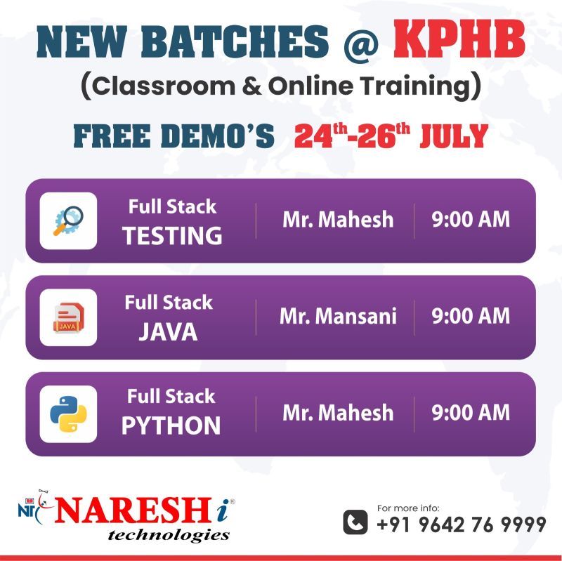 Naresh i Technologies on LinkedIn: #html #css #javascript #clanguage # ... Naresh i Technologies on LinkedIn: #html #css #javascript #clanguage # ...