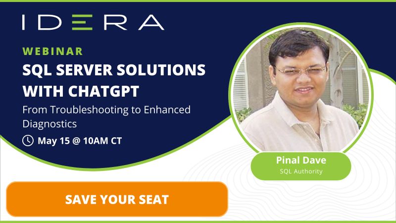 IDERA Software on LinkedIn: #chatgpt #sqlserver #performancetuning # ... IDERA Software on LinkedIn: #chatgpt #sqlserver #performancetuning # ...